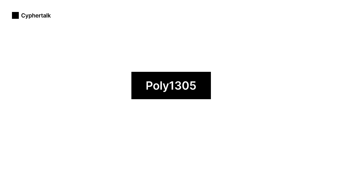 Poly1305 - Cyphertalk